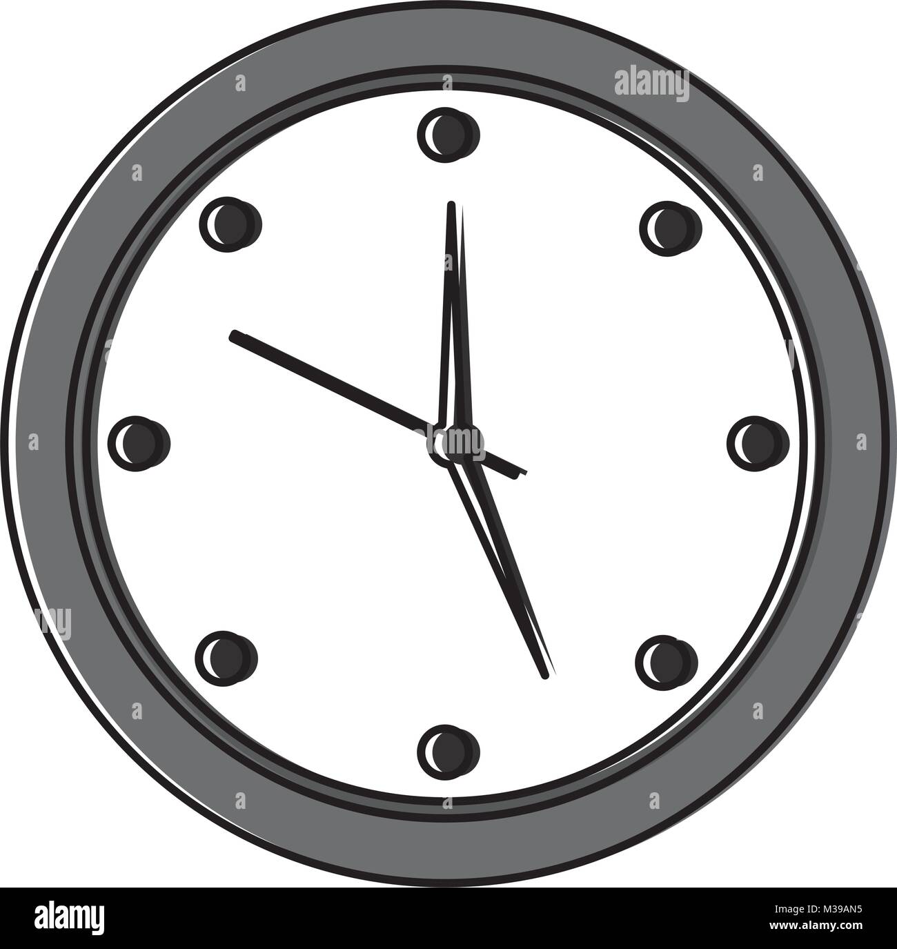 round clock time hour concept Stock Vector Image & Art - Alamy