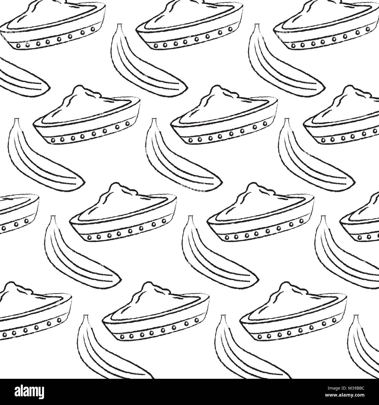 bowl spice and banana fruit hindu food background Stock Vector Image ...