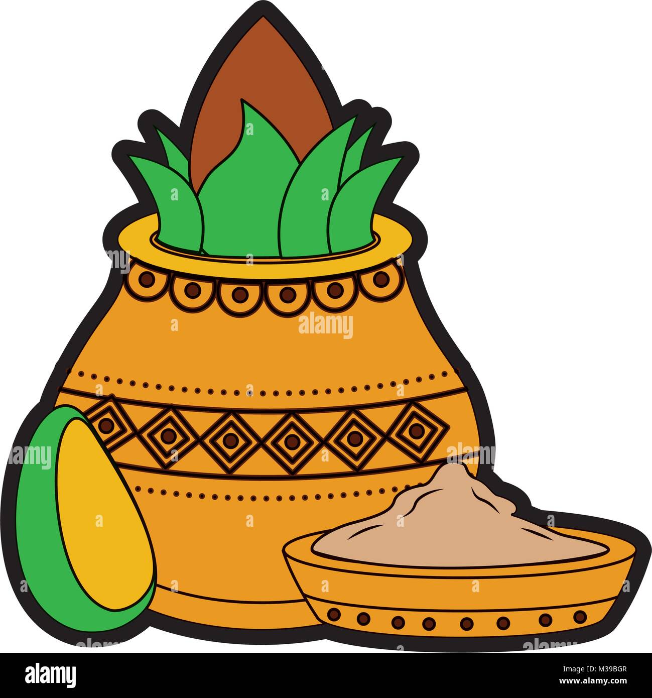 Indian hindu wedding ceremony kalash Stock Vector Images - Alamy