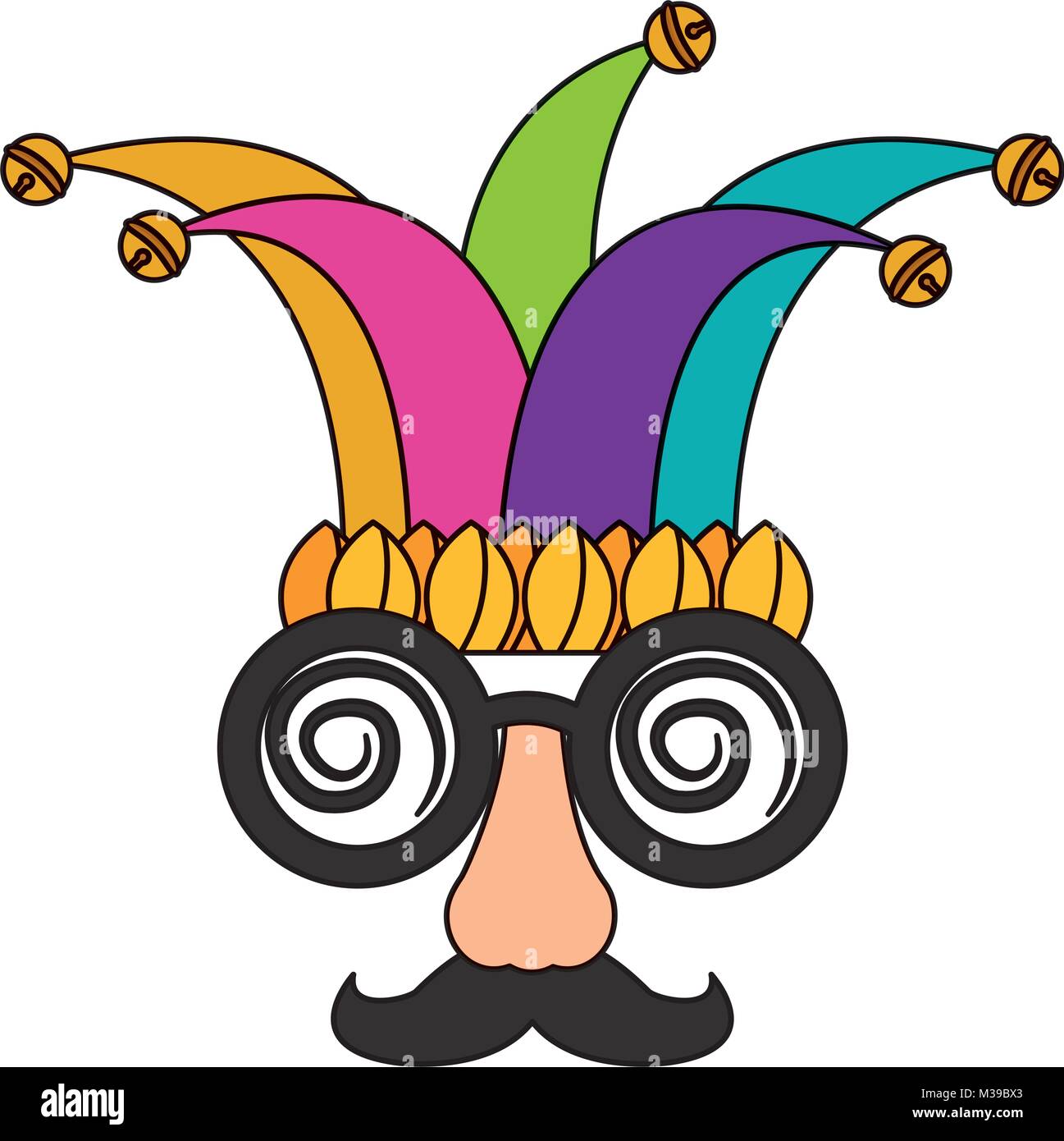 Jester with silly hat Stock Vector Images - Alamy