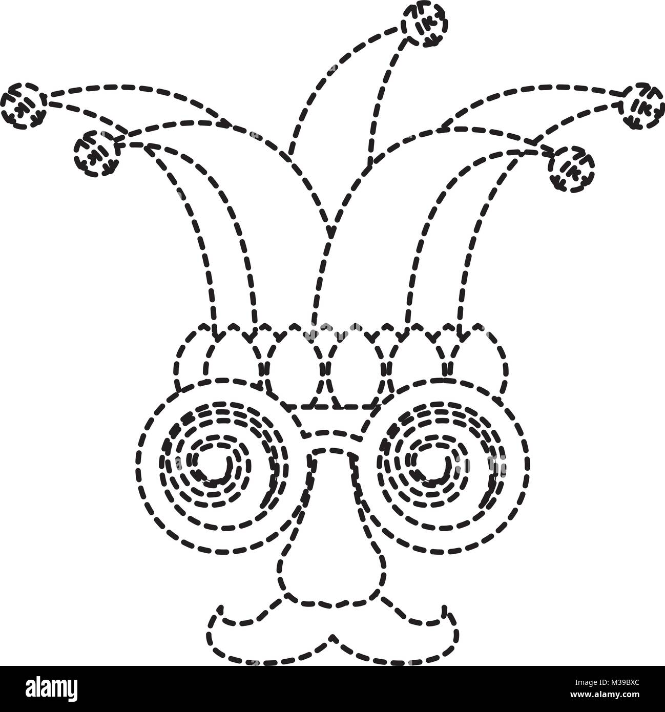 funny mask silly glasses mustache and jester hat fools celebration ...