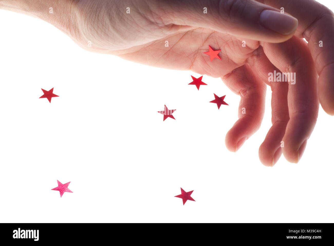 from the hand fall stars . stars in your hands or magic or magic hands ...