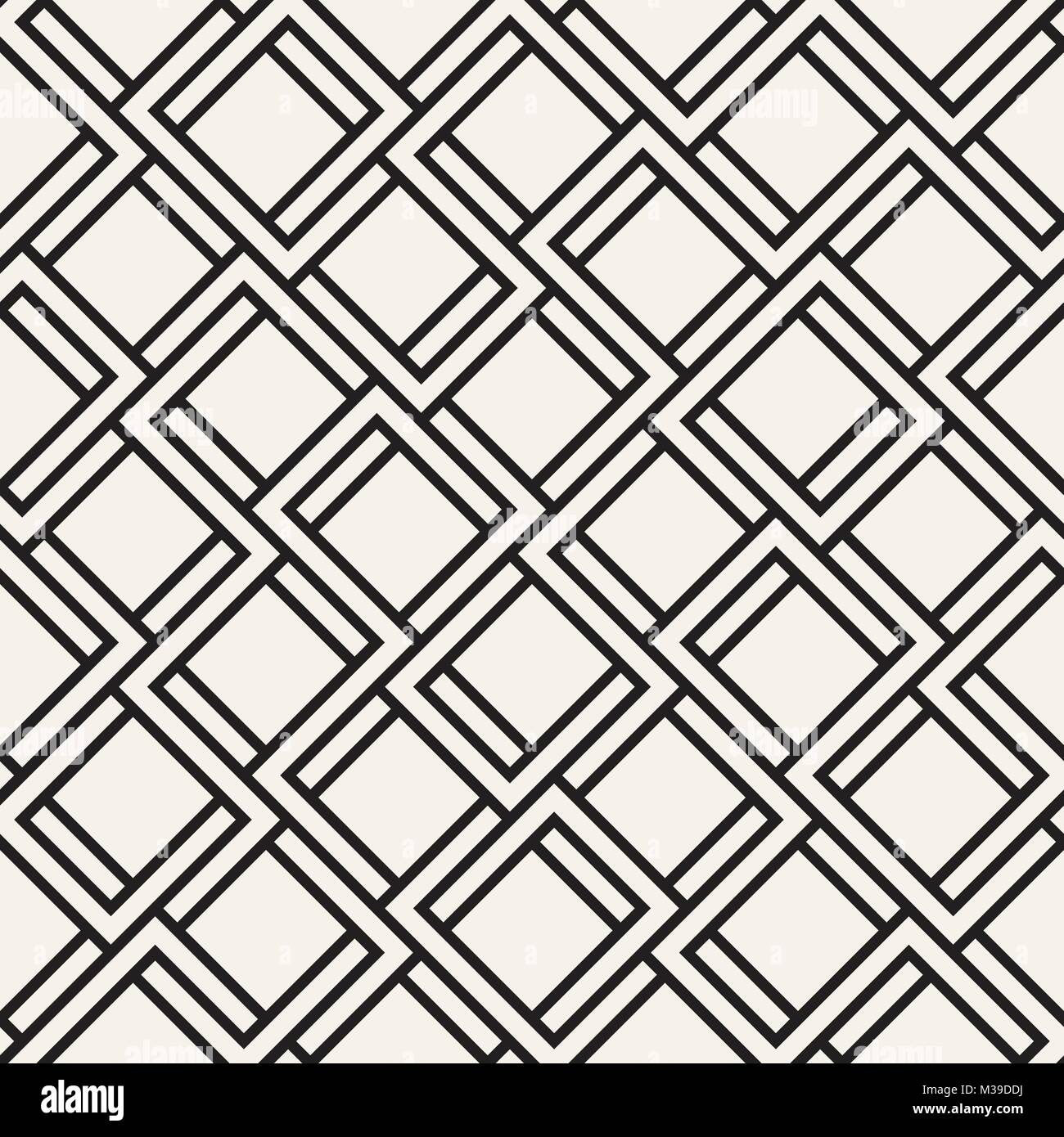 Vector seamless lattice pattern. Modern stylish texture with monochrome ...