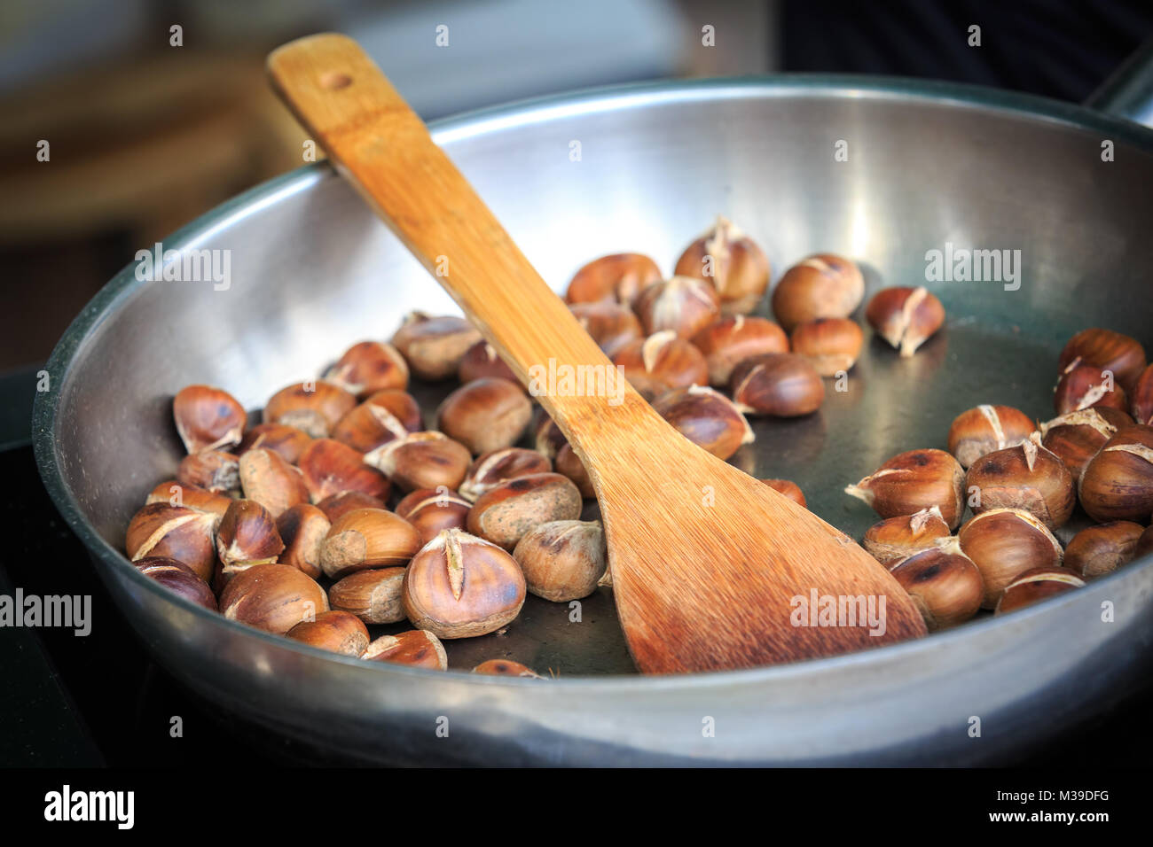 Chestnut Frying Pan High Resolution Stock Photography and Images - Alamy