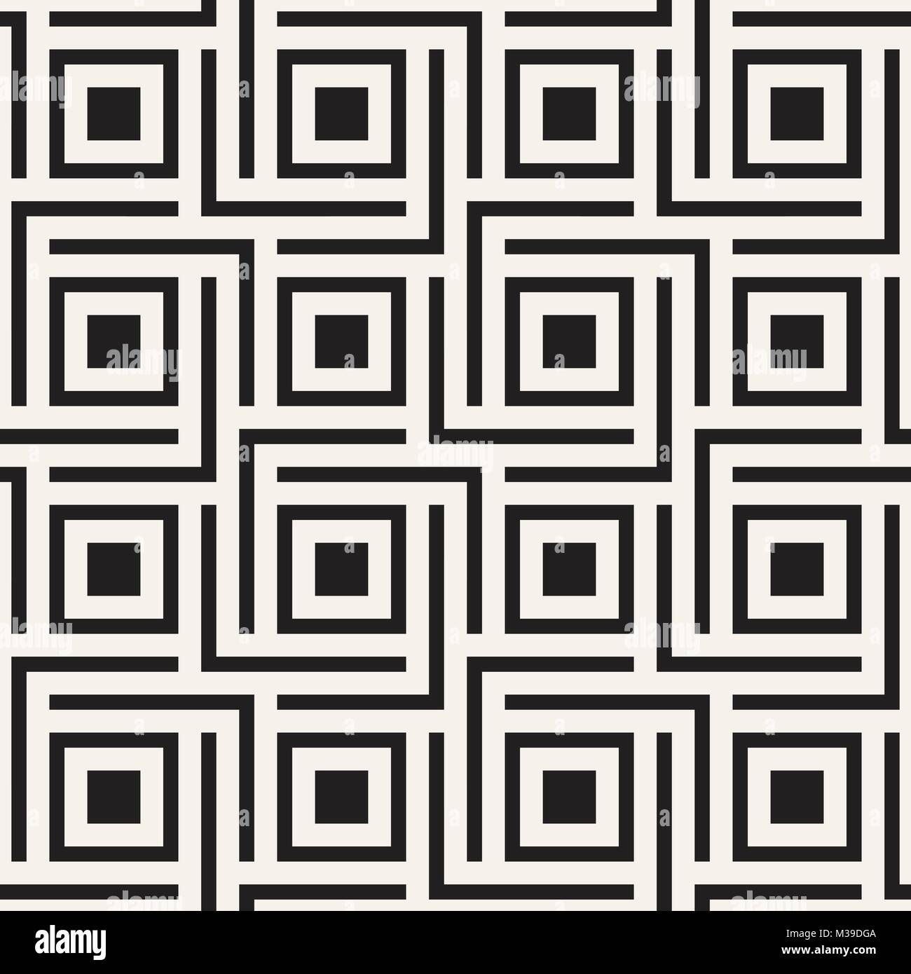 Vector seamless lattice pattern. Modern stylish texture with monochrome ...