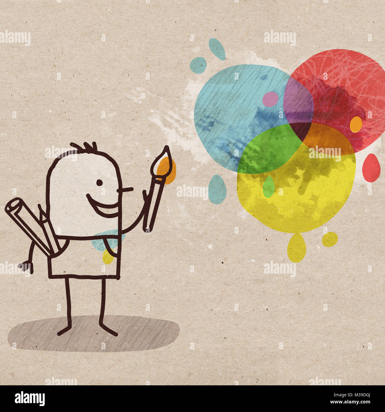 Cartoon artist hi-res stock photography and images - Alamy