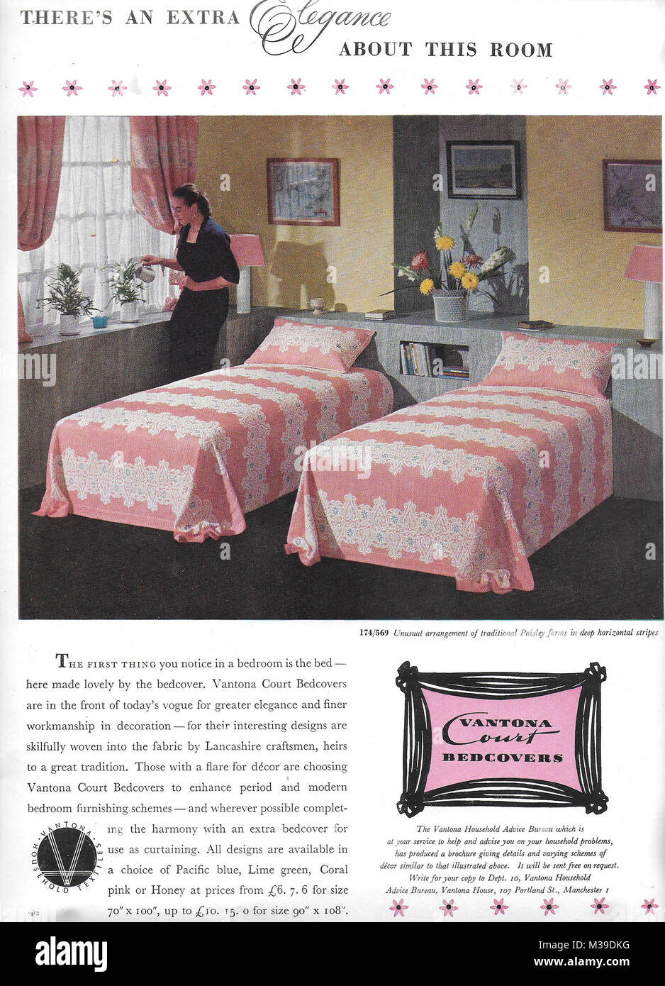 Old bed advert hi-res stock photography and images - Alamy