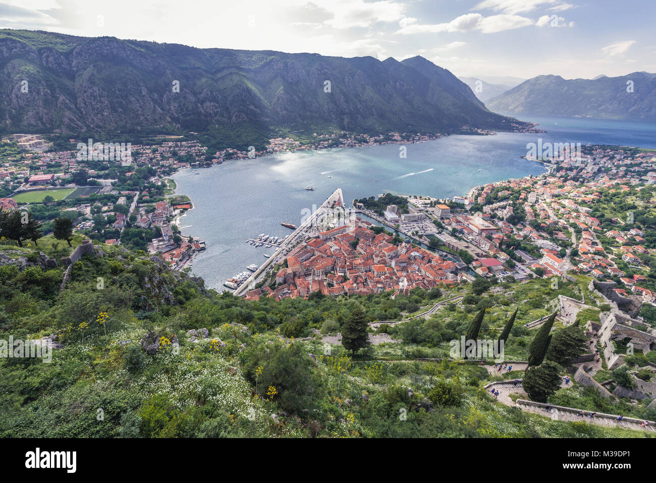 City dobrota in bay kotor hi-res stock photography and images - Alamy