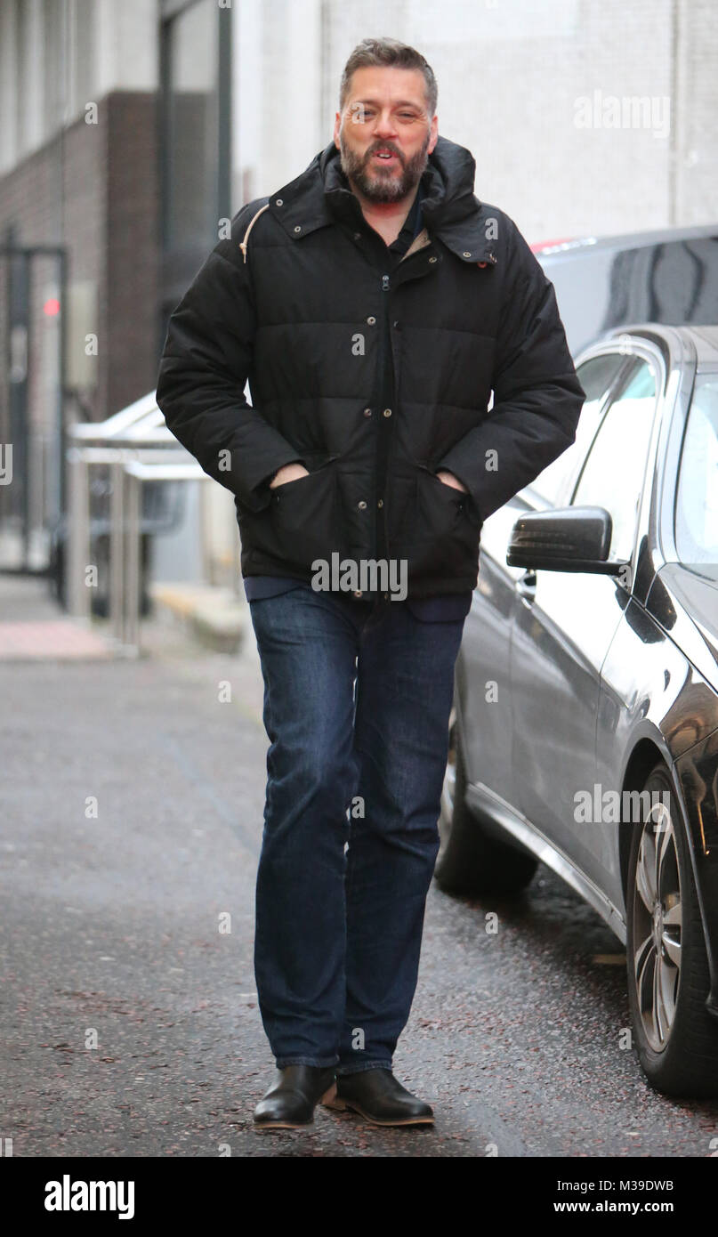 Iain Lee outside ITV Studios today Featuring: Iain Lee Where: London ...