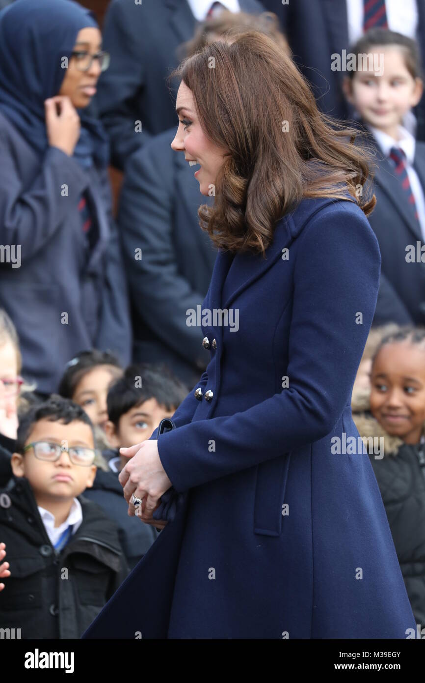The Duchess of Cambridge visits the Reach Academy Feltham, a school ...
