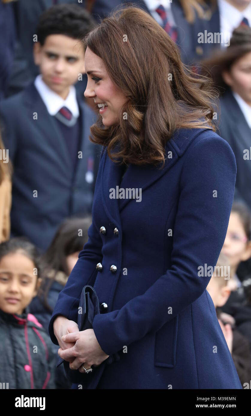 The Duchess of Cambridge visits the Reach Academy Feltham, a school ...