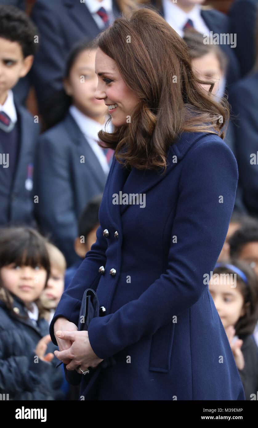 The Duchess of Cambridge visits the Reach Academy Feltham, a school ...