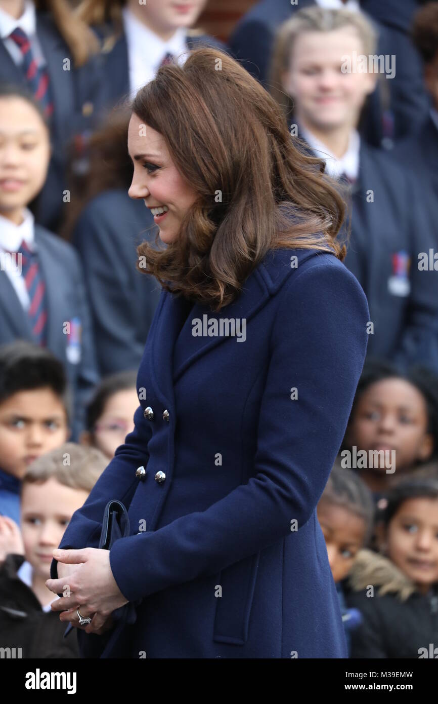 The Duchess of Cambridge visits the Reach Academy Feltham, a school ...