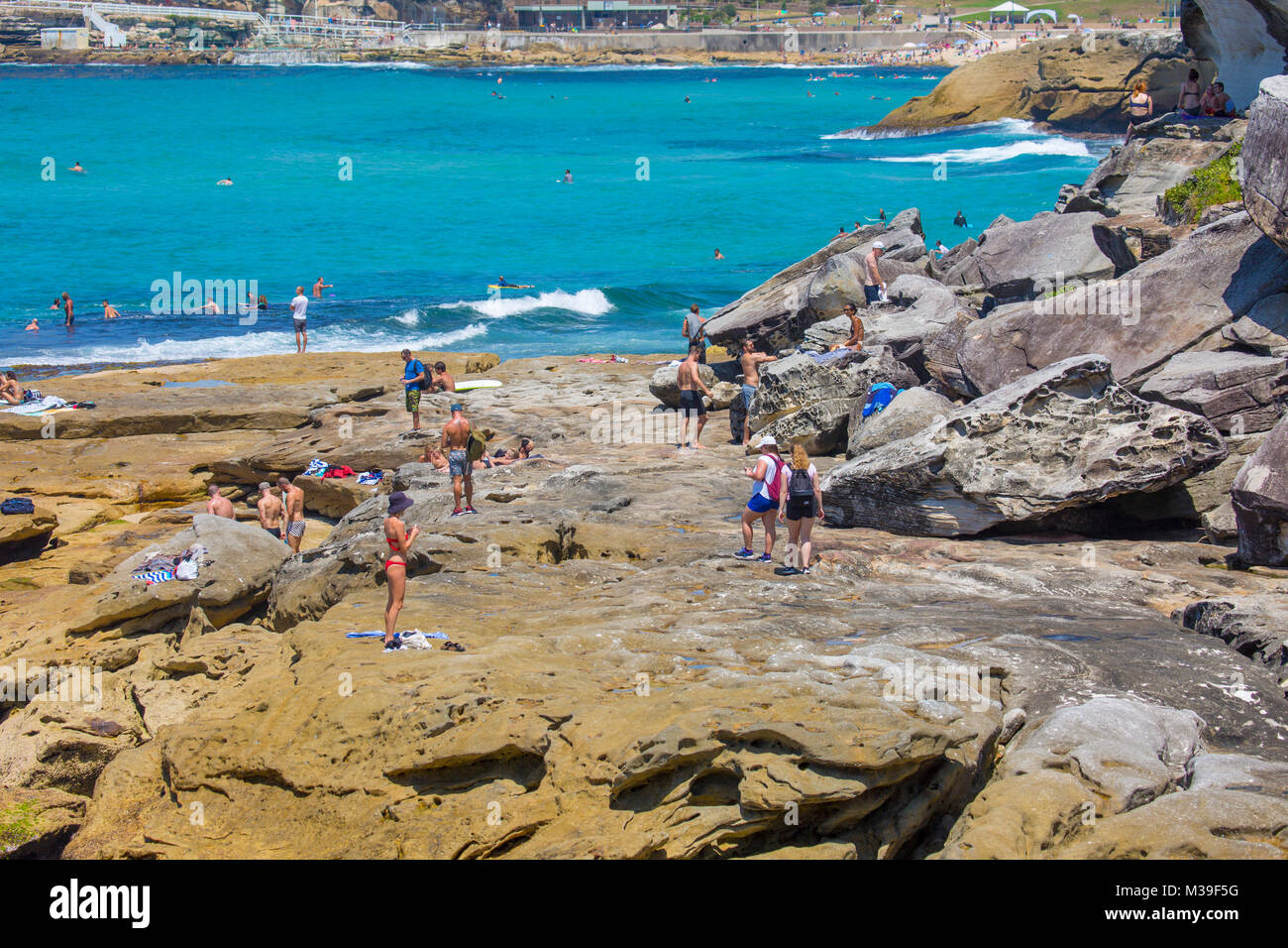 Mackenzies bay and beach adjacent to Bronte beach in Sydney eastern ...