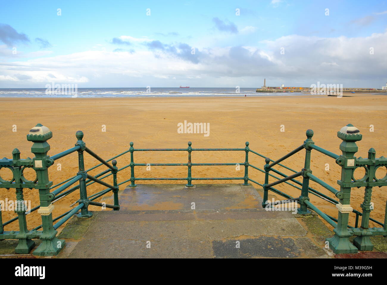 The Margate seafront with Margate Harbor Arm in the background, Margate ...