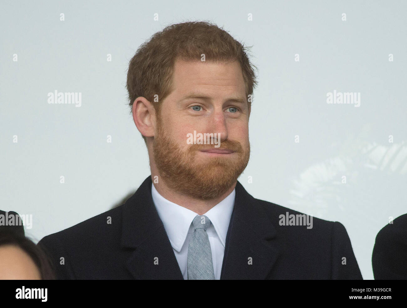 Prince Harry in the stands during the Women's Six Nations match between ...
