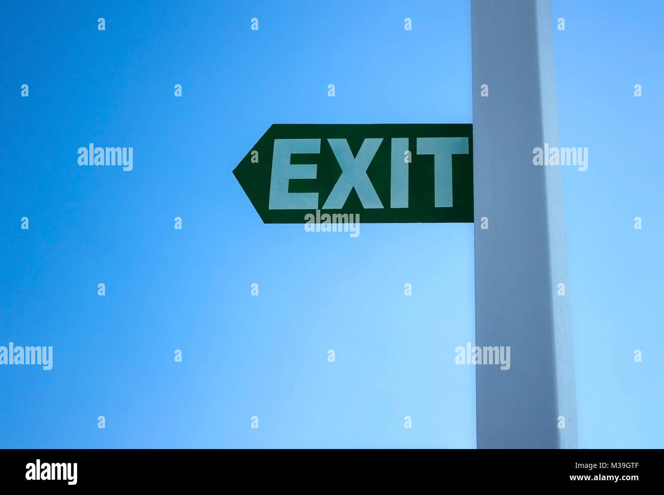 The exit sign Stock Photo - Alamy