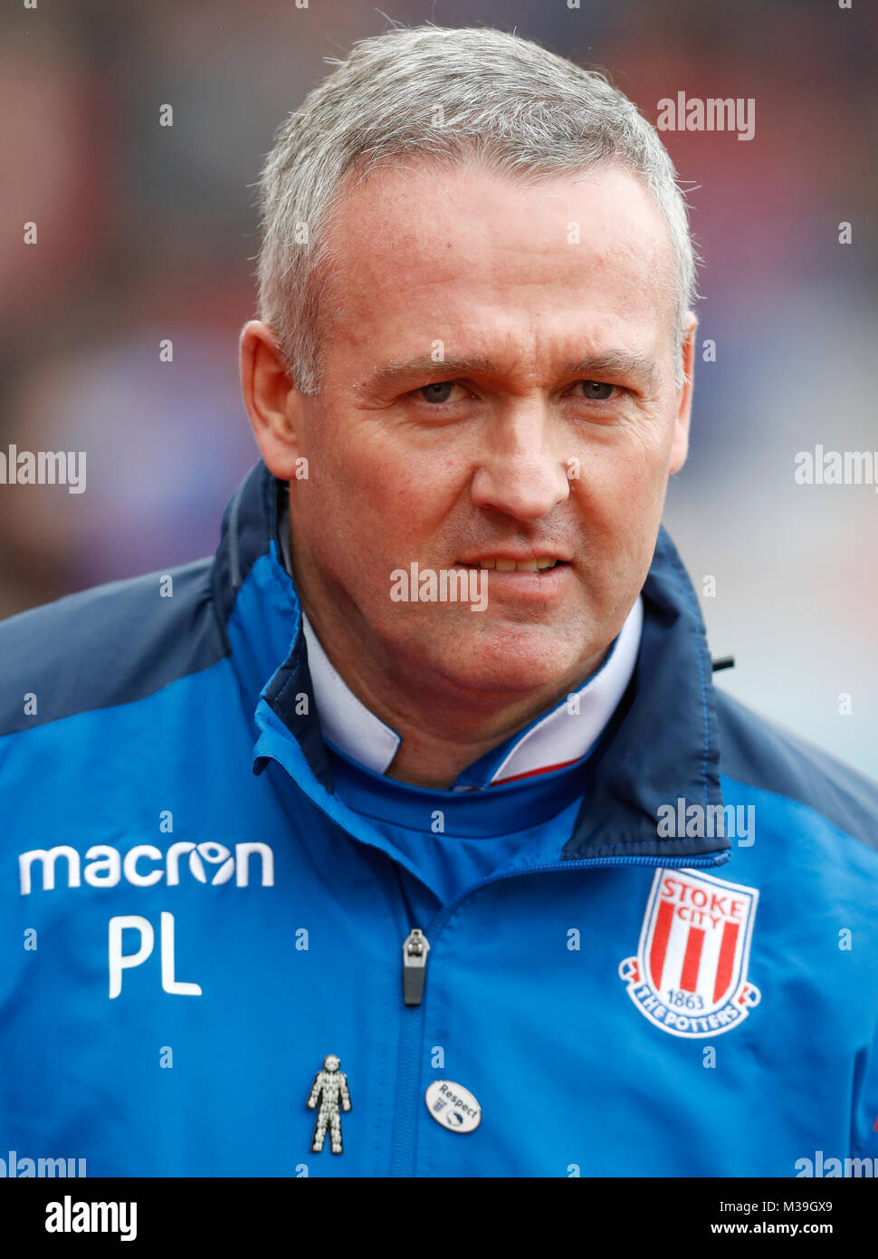 Stoke City manager Paul Lambert during the Premier League match at the ...