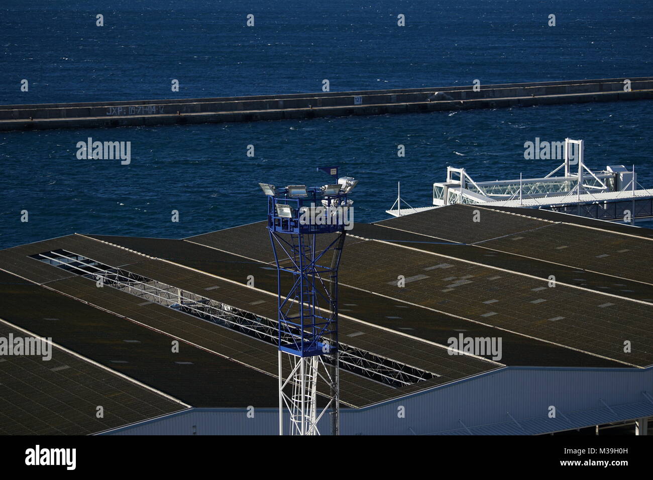 Cruising in the Mediterranean Sea on a cruising ship in winter ...