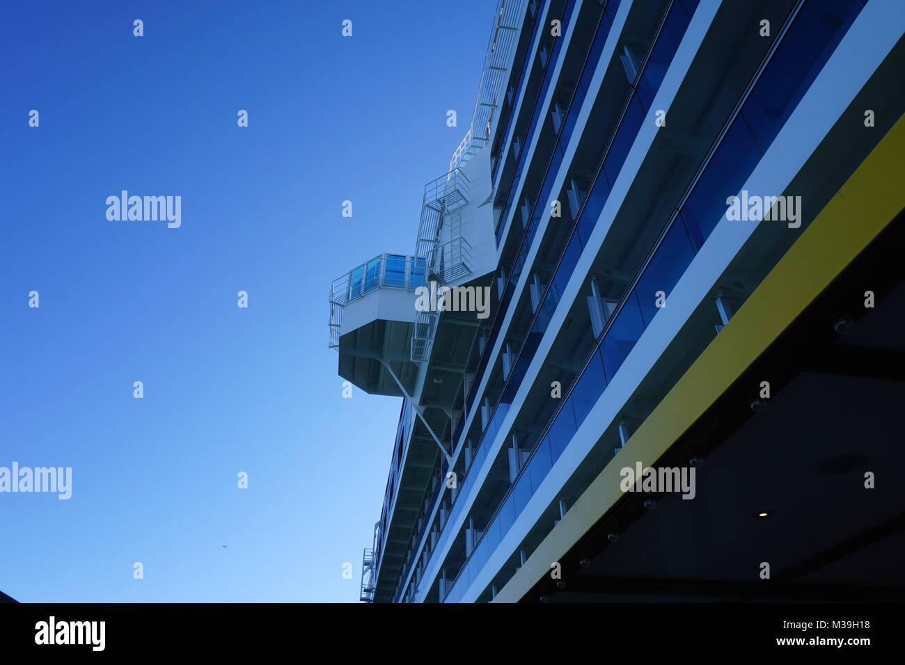 Cruising in the Mediterranean Sea on a cruising ship in winter ...