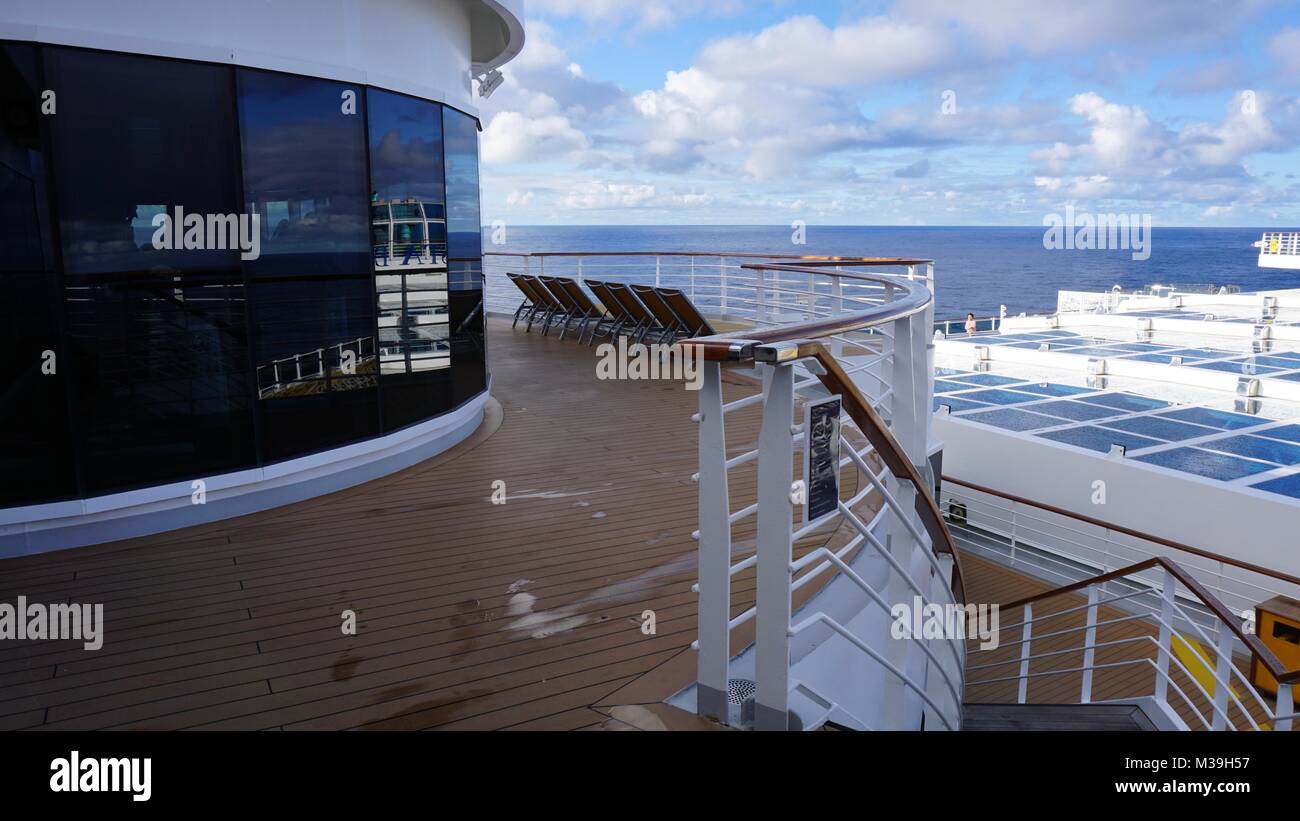 Cruising in the Mediterranean Sea on a cruising ship in winter ...