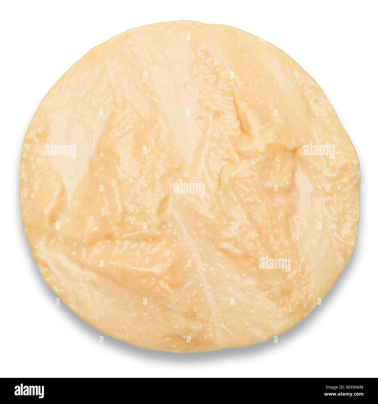 Whole round Head of parmesan or parmigiano hard cheese on white ...