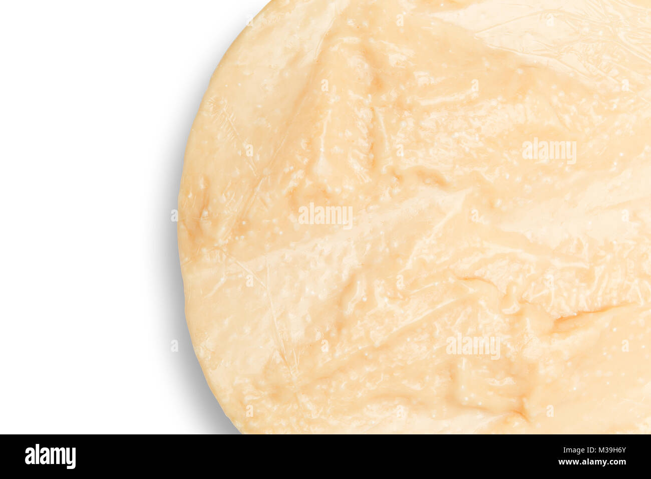 Whole round Head of parmesan or parmigiano hard cheese on white ...