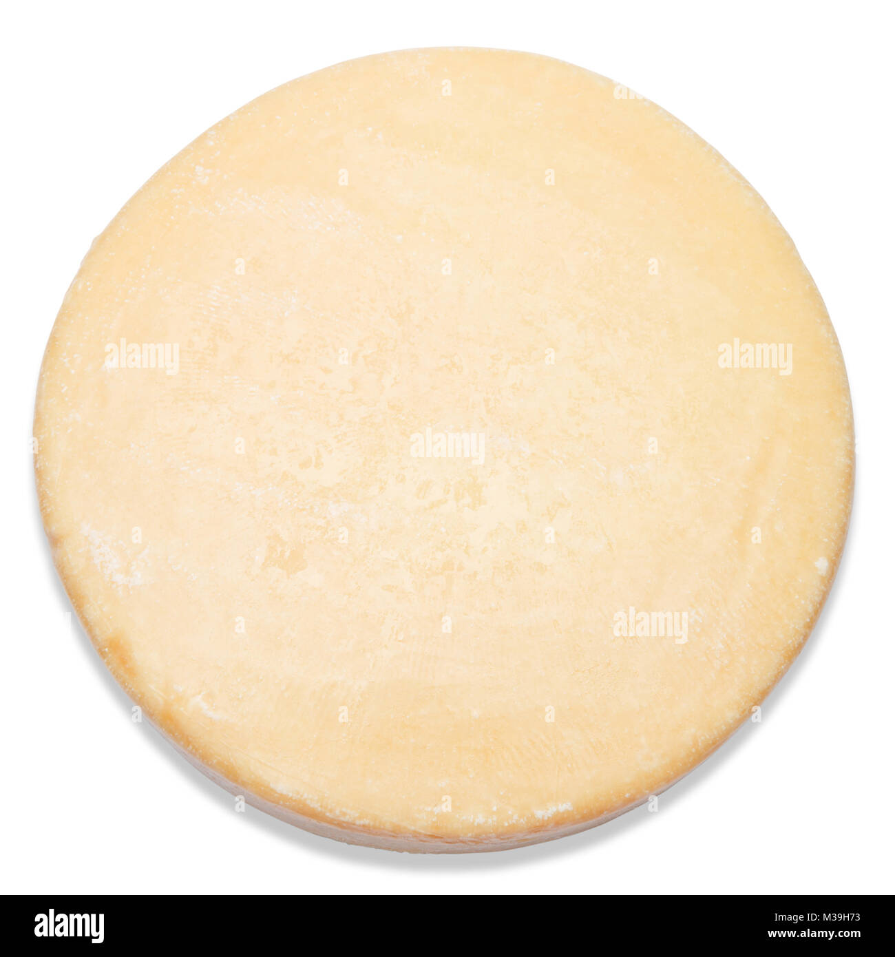Whole round Head of parmesan or parmigiano hard cheese on white ...