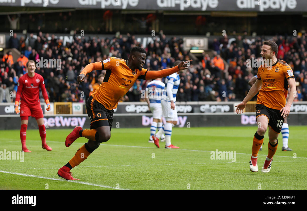 Wolverhampton Wanderers' Alfred N'Diaye celebrates scoring his side's ...