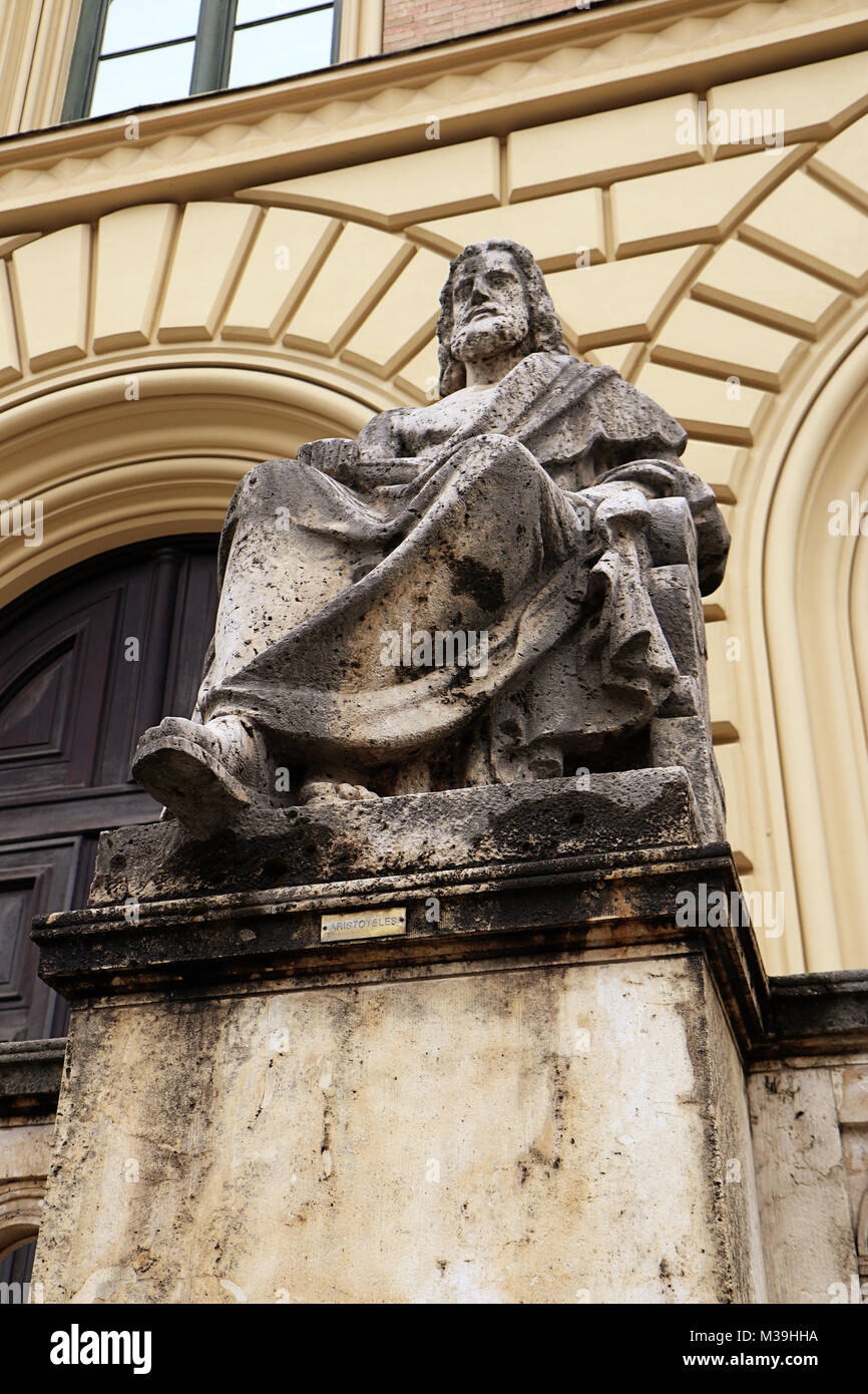 Aristotle, the Greek philosopher statue by Ludwig von Schwanthaler (XIX ...