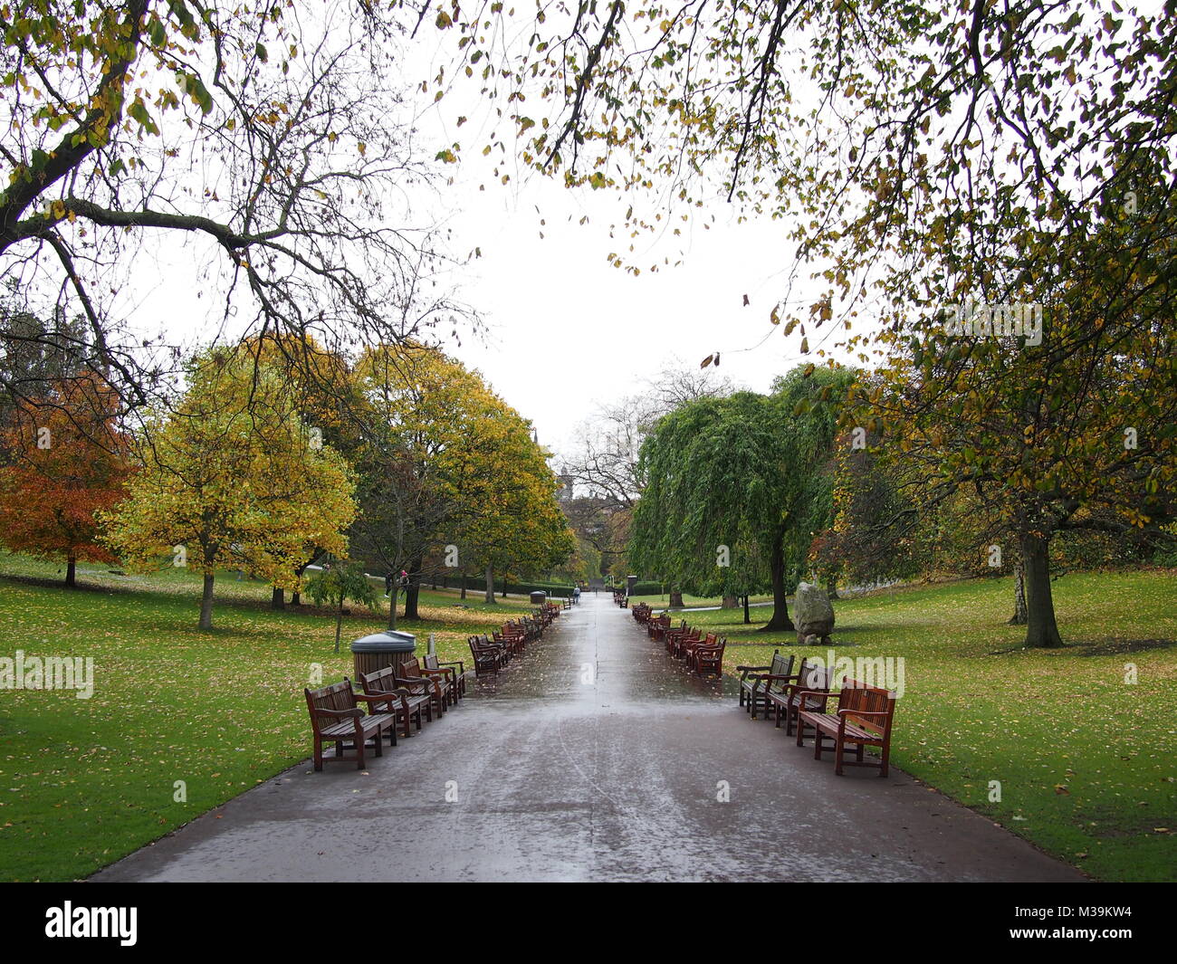 Edinburgh, Scotland - 01 November 2017: Princes Street Gardens in ...