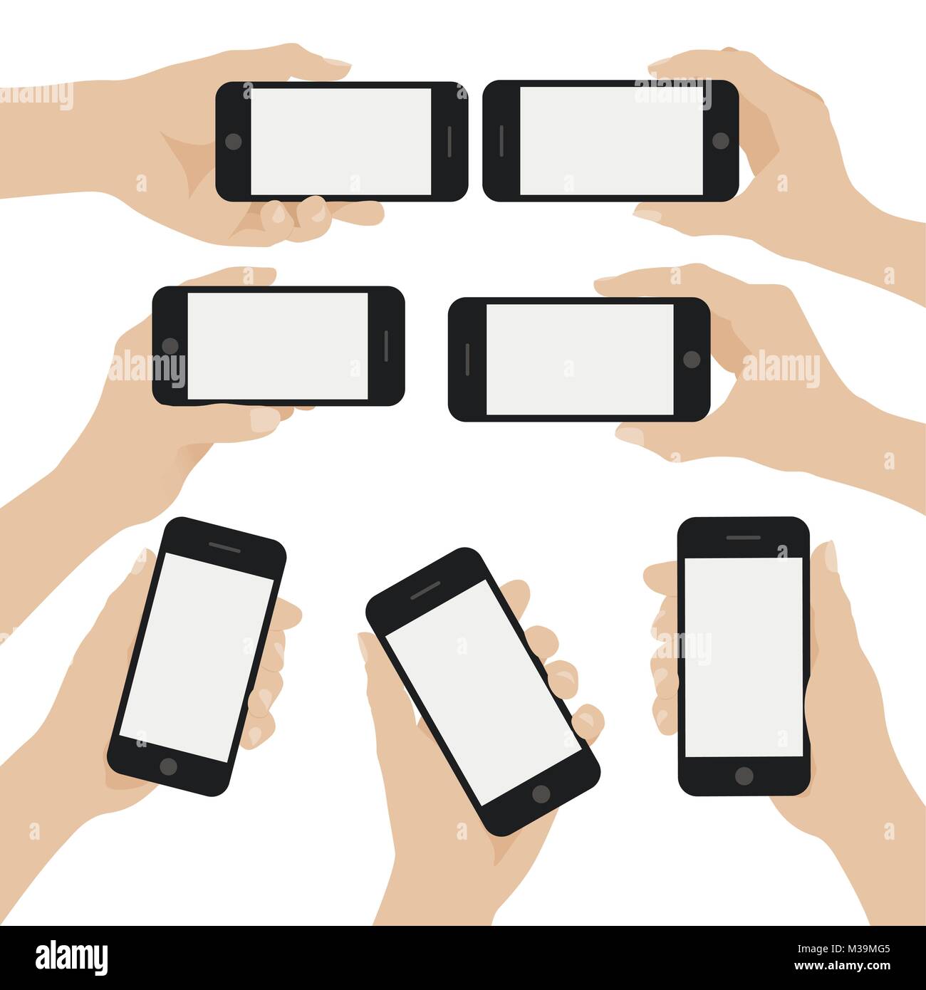 Set woman hands on Stock Vector Images - Alamy