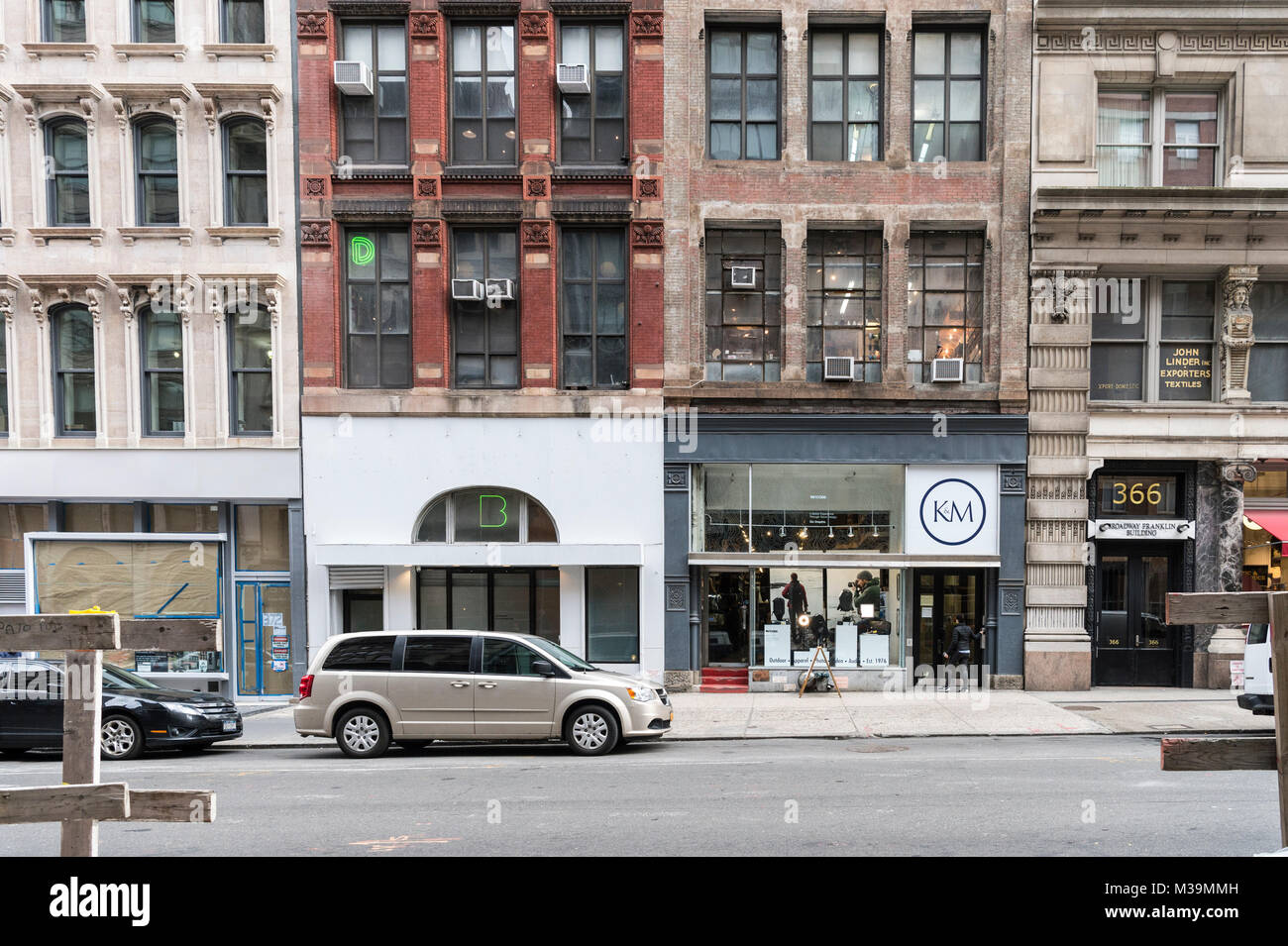 Casey Neistat's studio (Centre right, second floor) and Beme offices ...