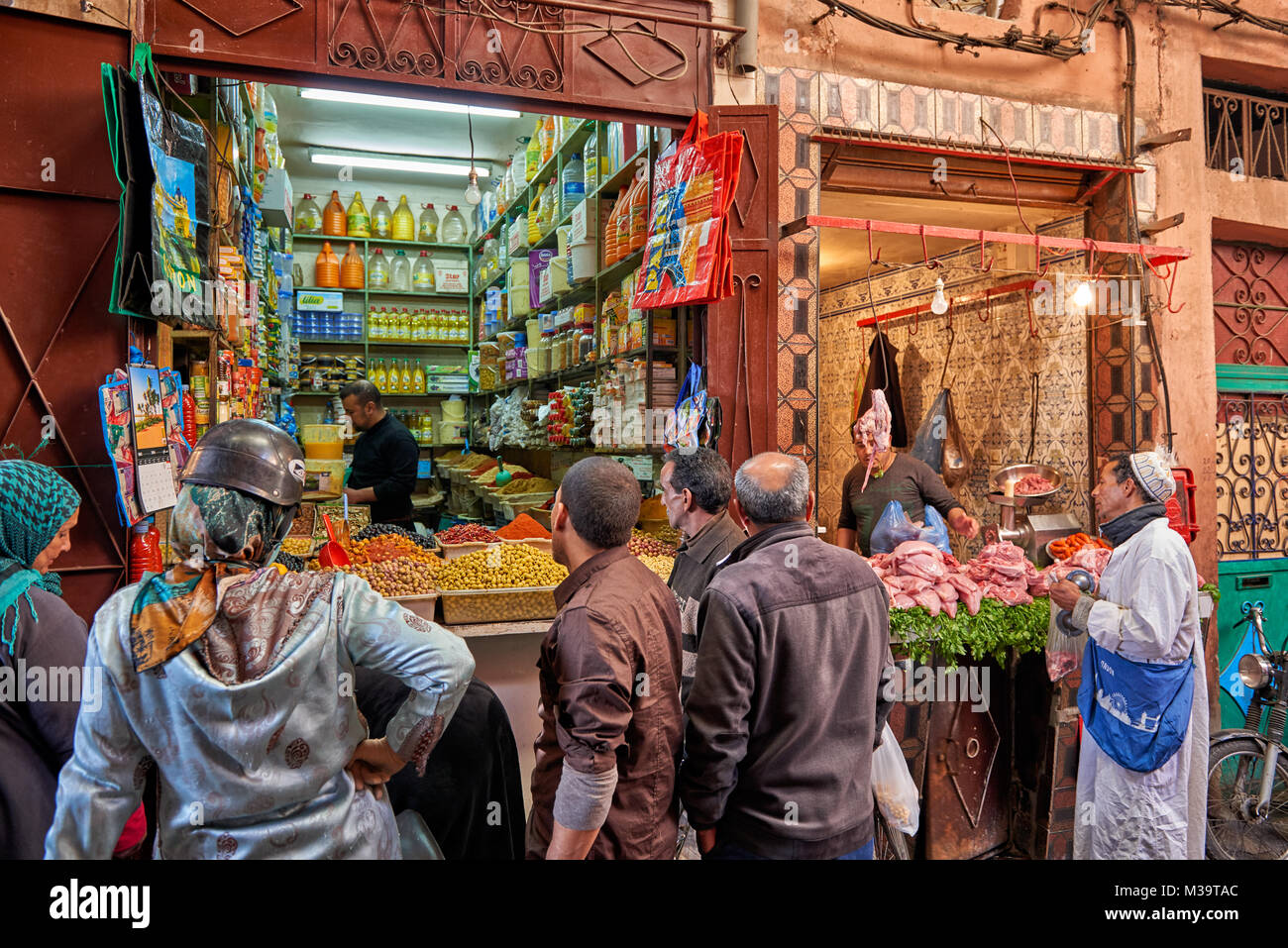food market in Marrakesh, Morocco, Africa Stock Photo - Alamy