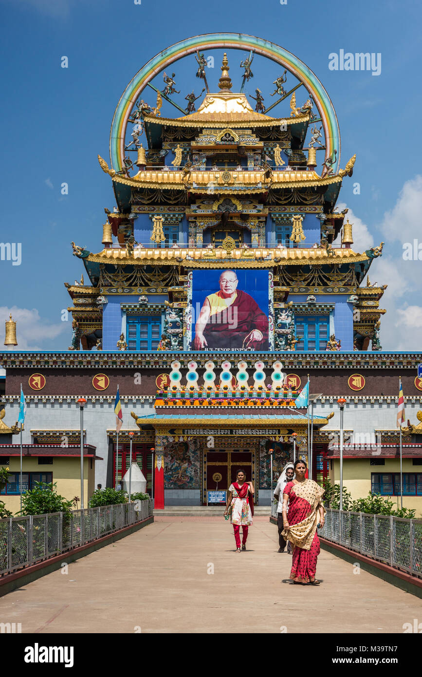 Coorg, India - October 29, 2013: Zangdog Parli Golden temple of ...