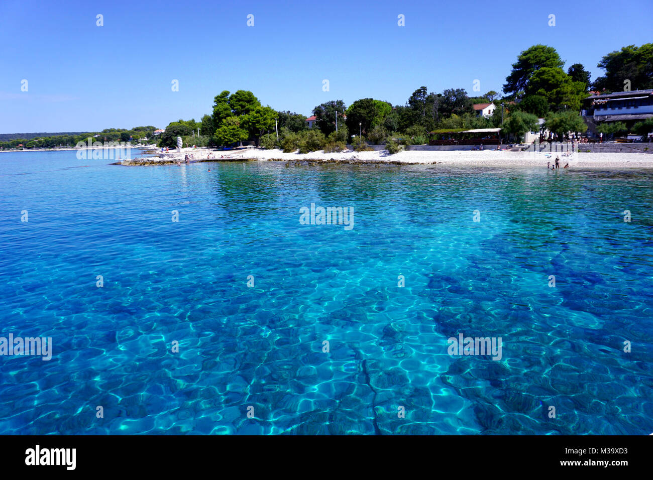 Blue lagoon on the Croatian island Silba Stock Photo - Alamy