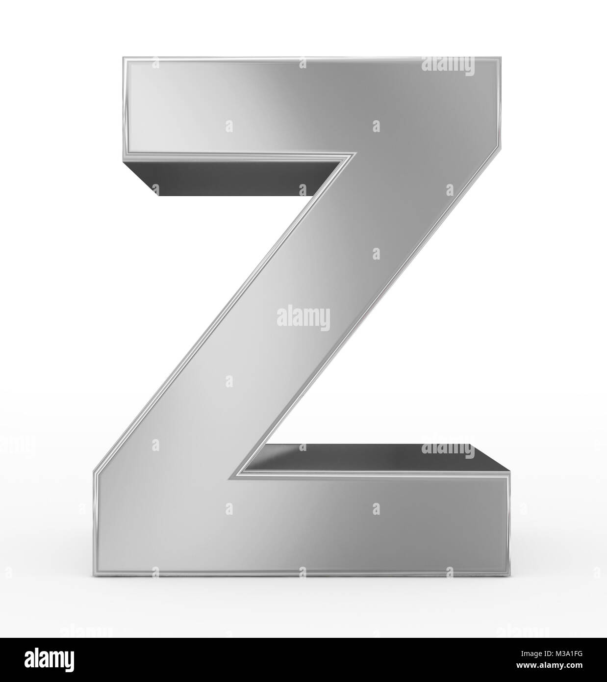 3d silver letter hi-res stock photography and images - Alamy