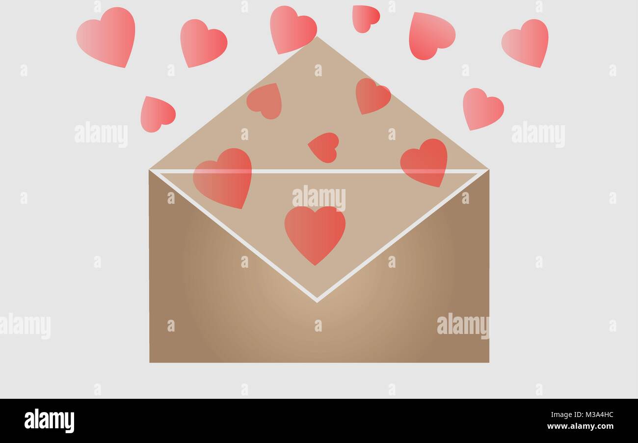 Love letter vector Stock Vector Image & Art - Alamy