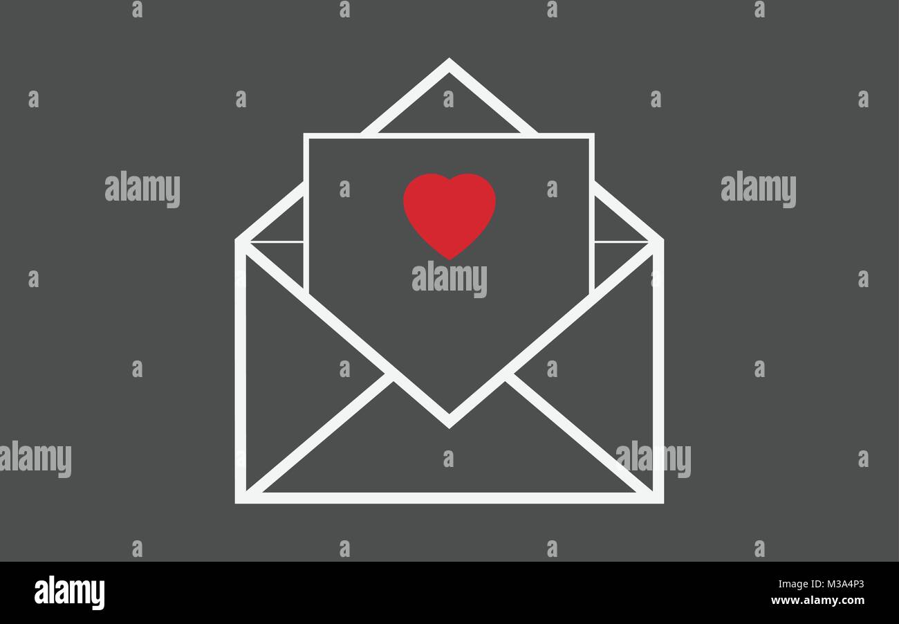 Love letter vector Stock Vector Image & Art - Alamy
