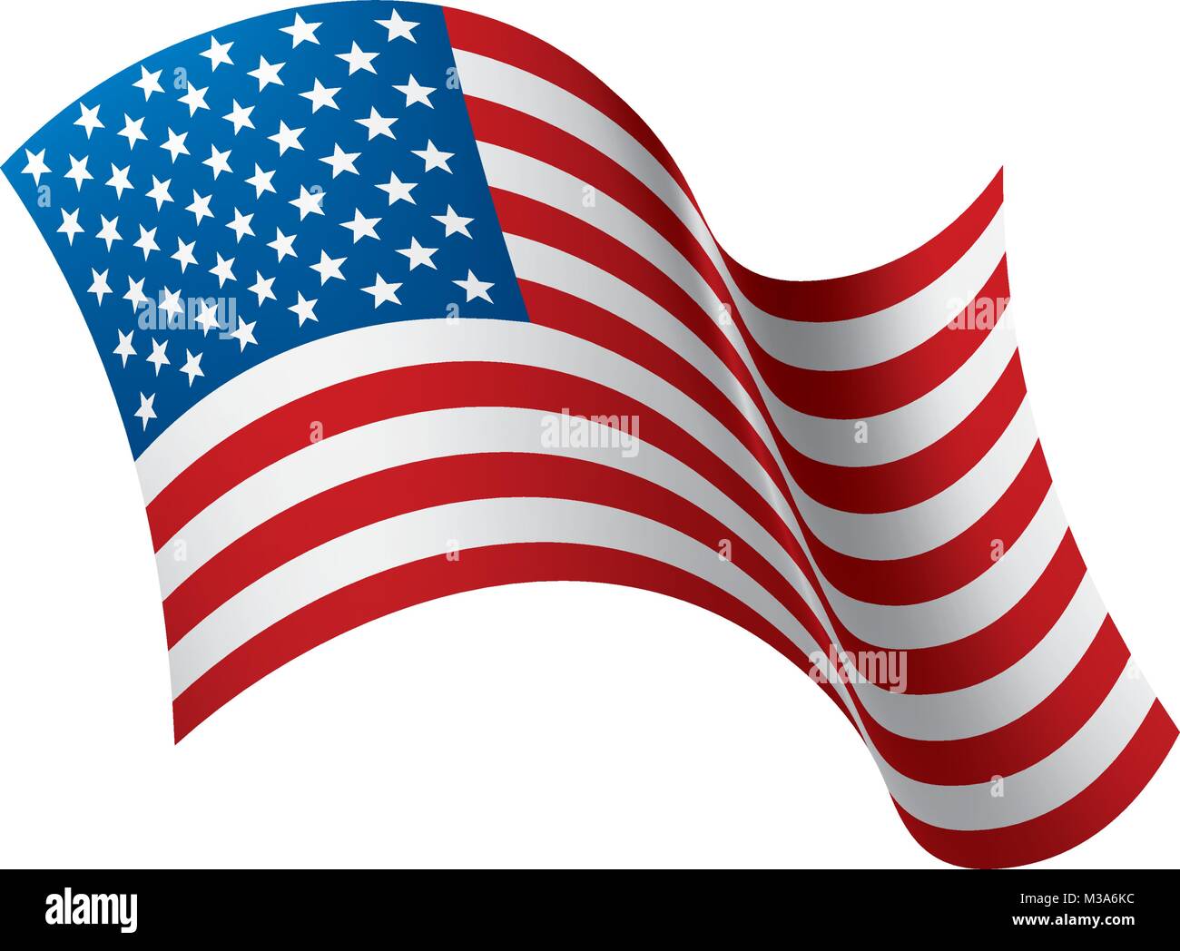 USA Flag isolated Stock Vector Image & Art - Alamy