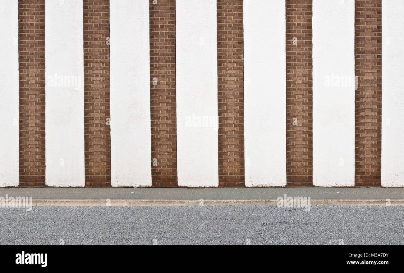 Horizontal seamless pattern of the vertical striped brick wall with ...