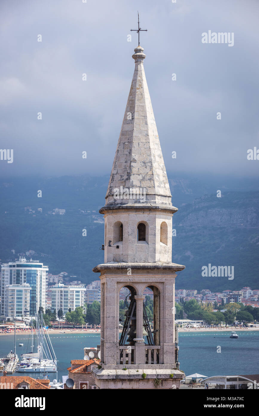 Bell tower of Roman Catholic Cathedral of Saint John the Baptist on the ...