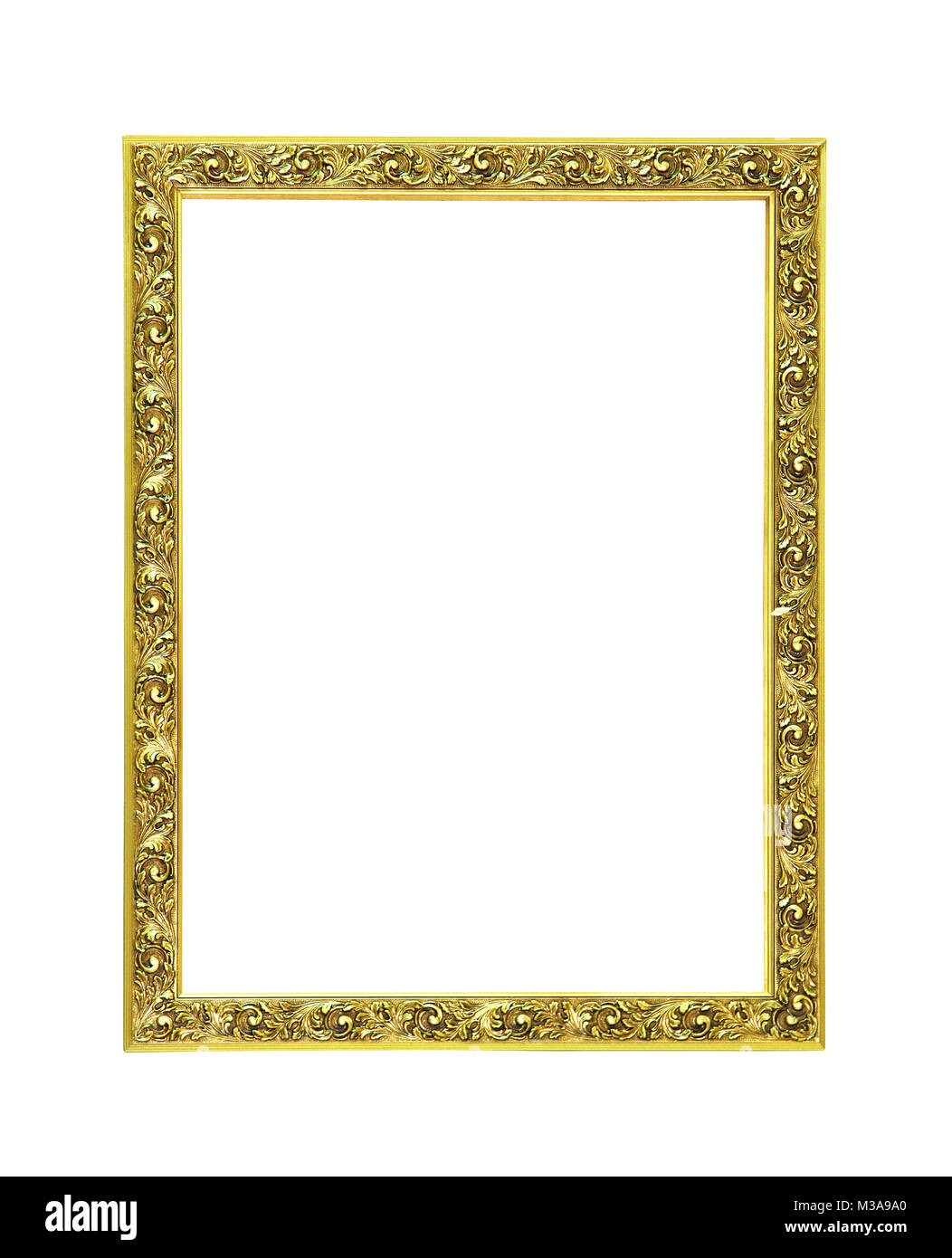 Decorative gold frame isolated with clipping path included Stock Photo ...