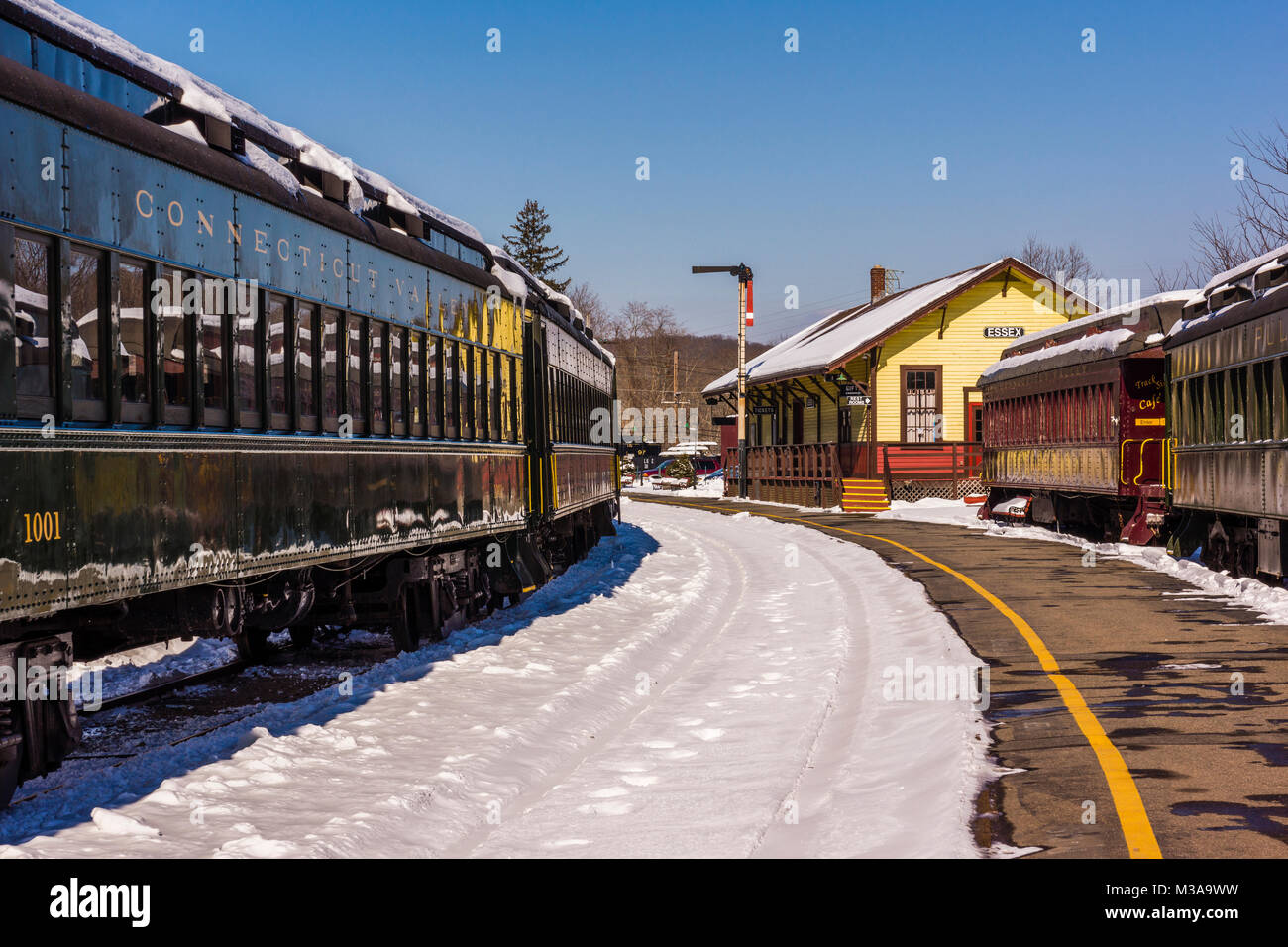 Steam Train Essex, Connecticut, USA Stock Photo - Alamy