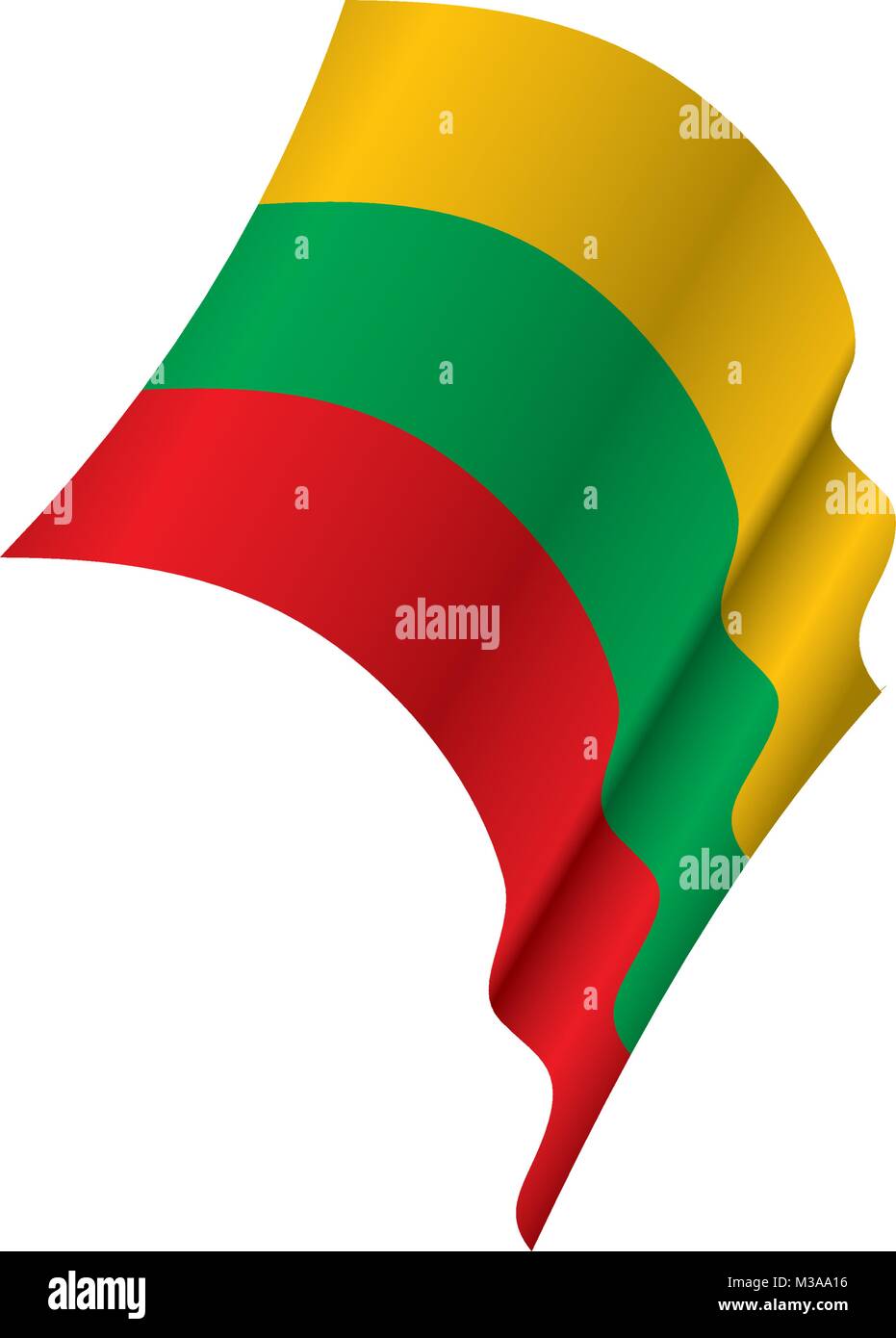 Waving lithuania flag official Stock Vector Images - Alamy