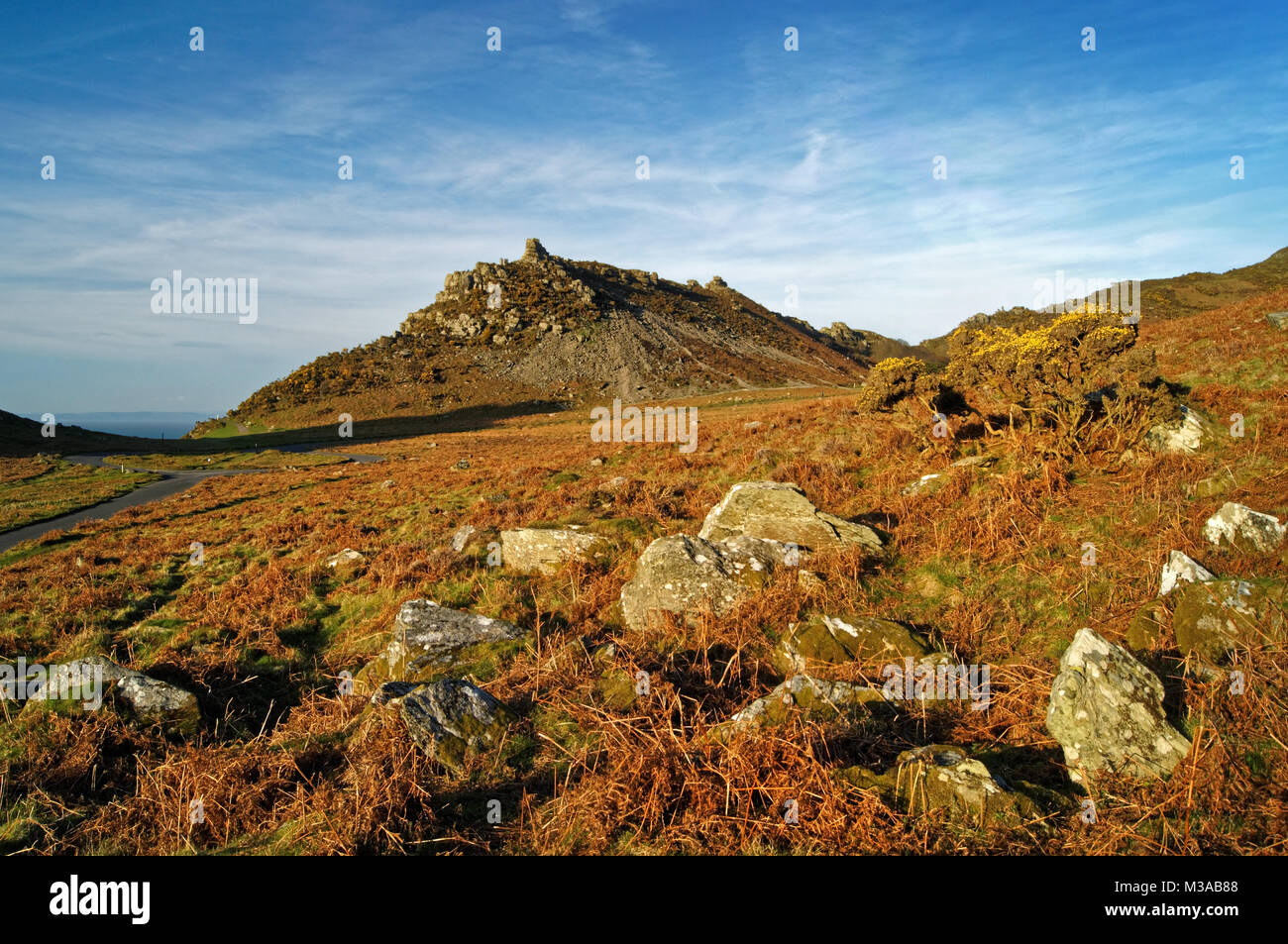 Valley of the rocks road uk hi-res stock photography and images - Alamy