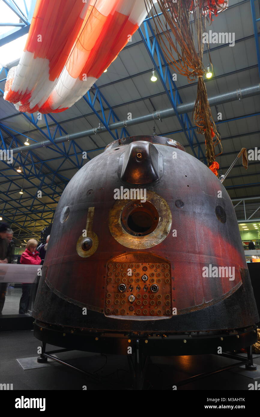 Tim Peake's Spacecraft the Soyuz TMA-19M Decent Module on display at ...