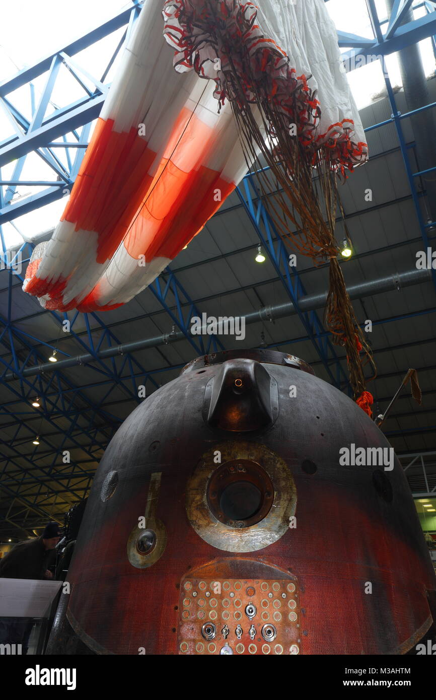 Tim Peake's Spacecraft the Soyuz TMA-19M Decent Module on display at ...
