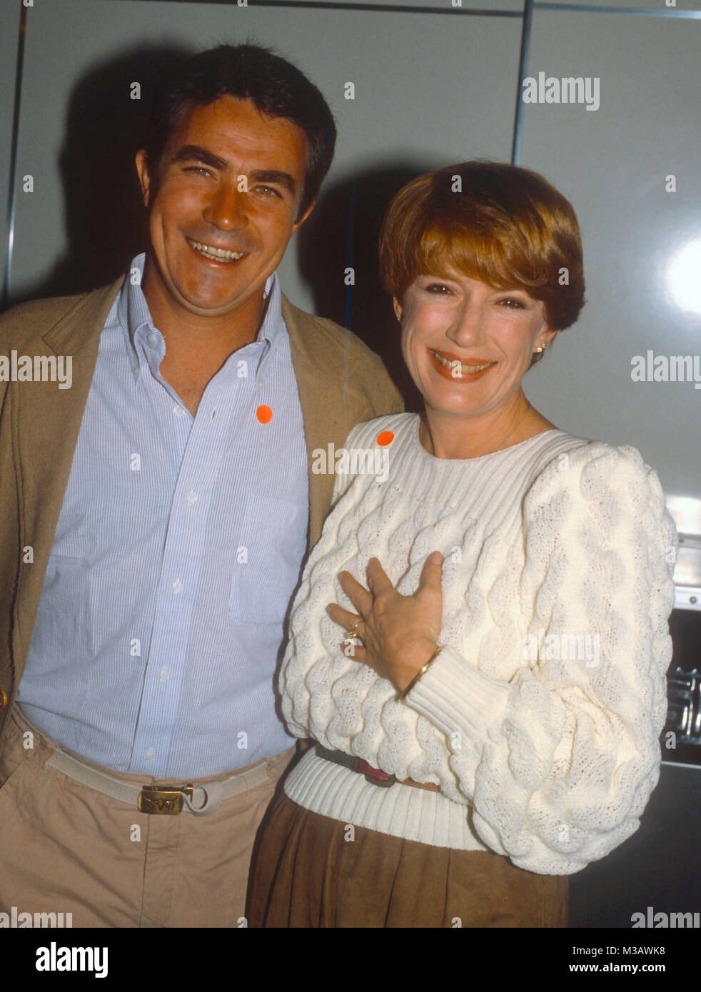 LOS ANGELES, CA - OCTOBER 18: James Travis and wife actress Nancy Dussault attends Nuclear ...