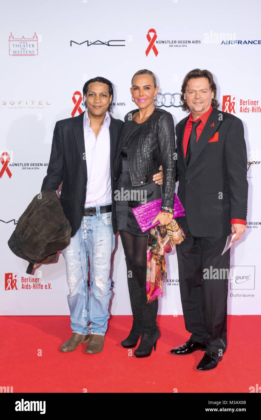 Natascha Ochsenknecht mit Begleitung und Lars Vestergaard von Laustsen ...